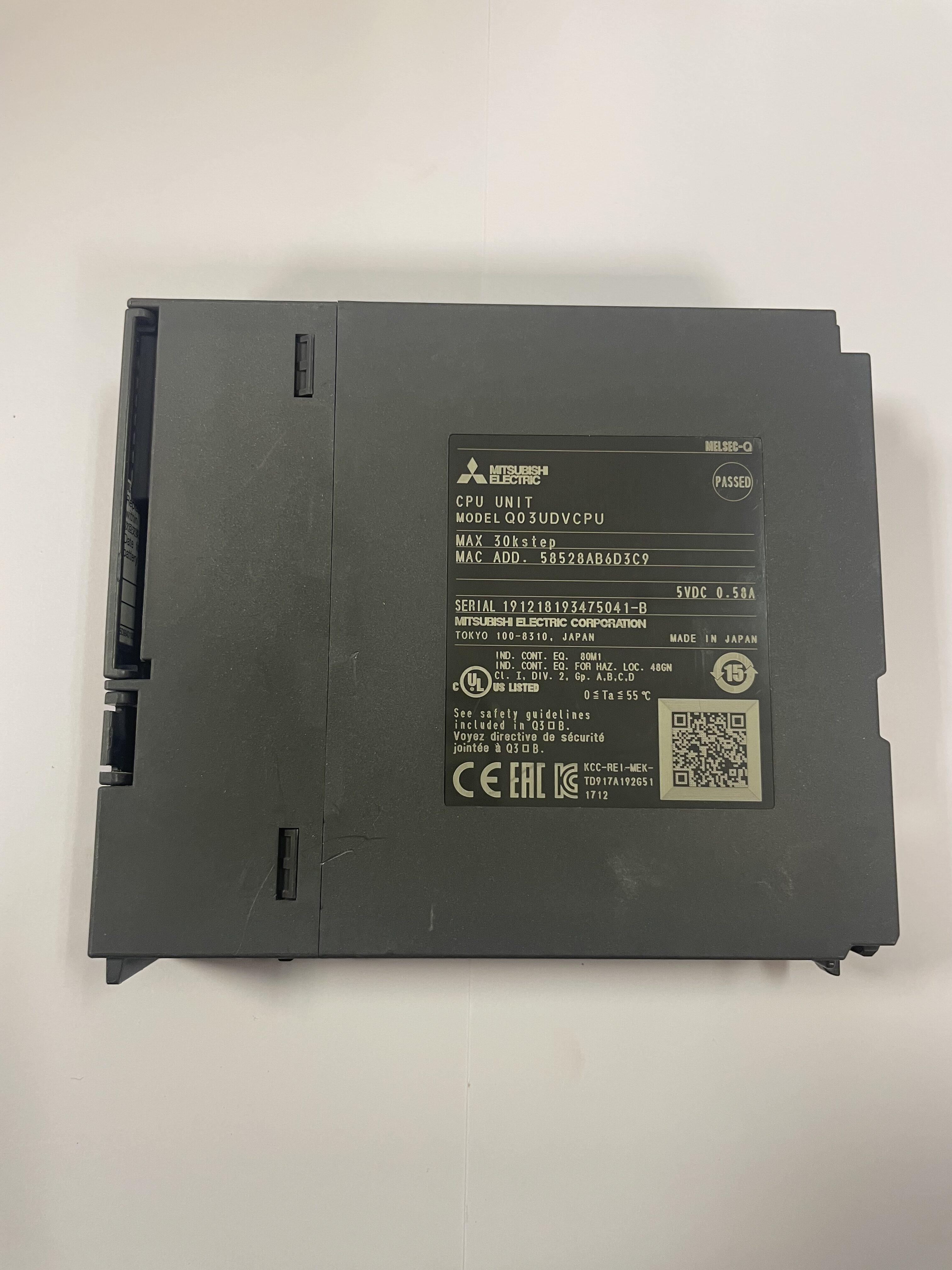 Q03UDVCPU Mitsubishi Electric CPU Unit - Used - Surplify
