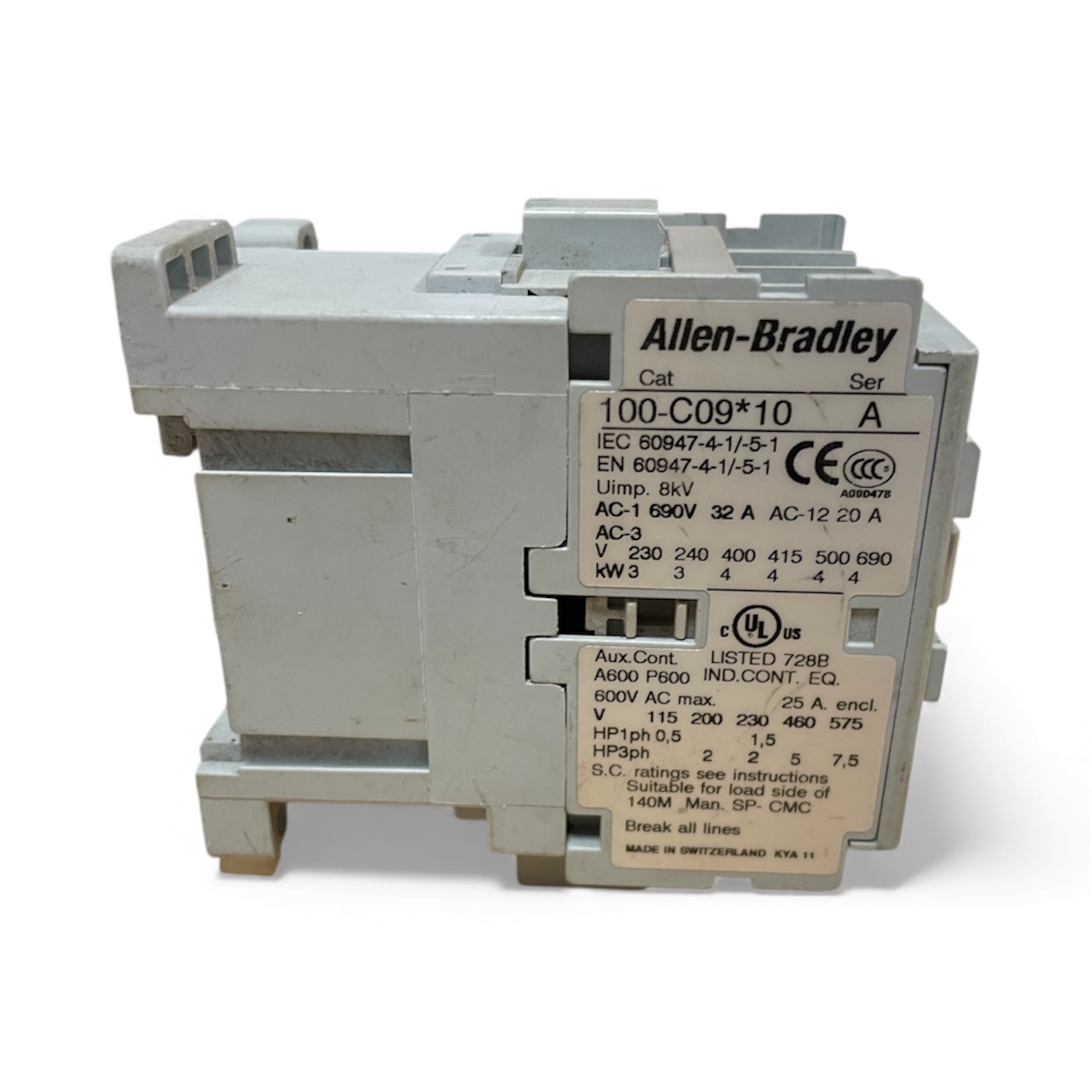 Allen-Bradley 100-C09*10 100C Contactor - Used - Surplify